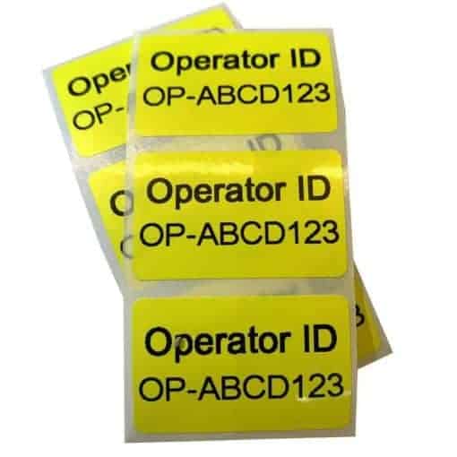 Drone or Aircraft Operator ID YELLOW Stickers CAA UK Regulatory Labels ...