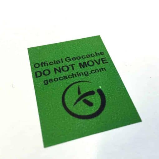 Geocache Label Sticker for Geocache Geocaching - Weather Proof - 30mm ...